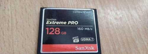 Карта памяти Compact Flash SanDisk Extreme 128 CF