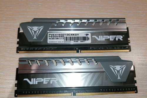 Patriot Viper DDR4 dimm 16Gb KIT 2*8Gb PC4-17000