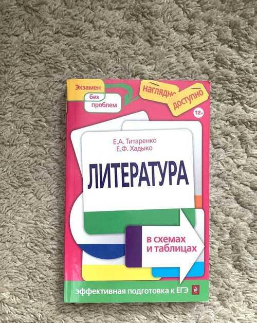 Титаренко хадыко литература в схемах и таблицах