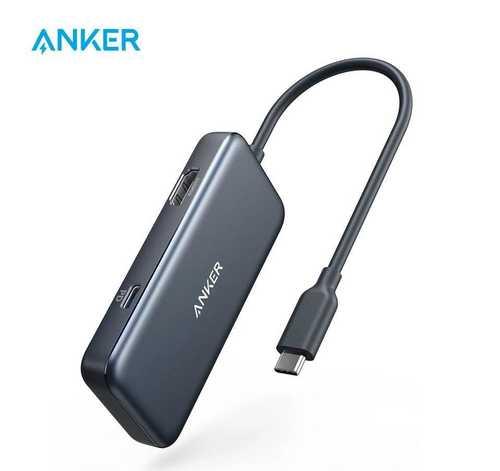 Anker 4в1 usb type c хаб (концентратор)