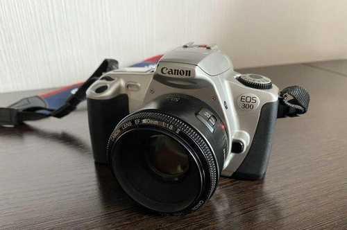 Пленочный фотоаппарат canon eos300 + обьектив 50mm