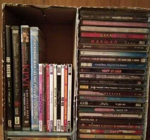 Коллекция музыкальных cd (30), mp3 (9) и dvd (4)