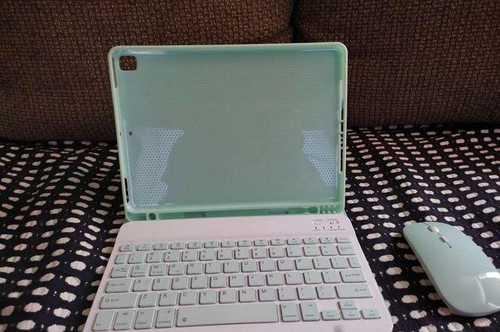 Чехол клавиатура для iPad, мышь и стекло