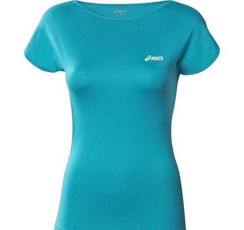 Футболка женская Asics Logo Tee голубая, XS-XL