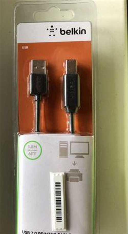 Кабель для компьютера Belkin USB-A(М) /USB-B(М), 1