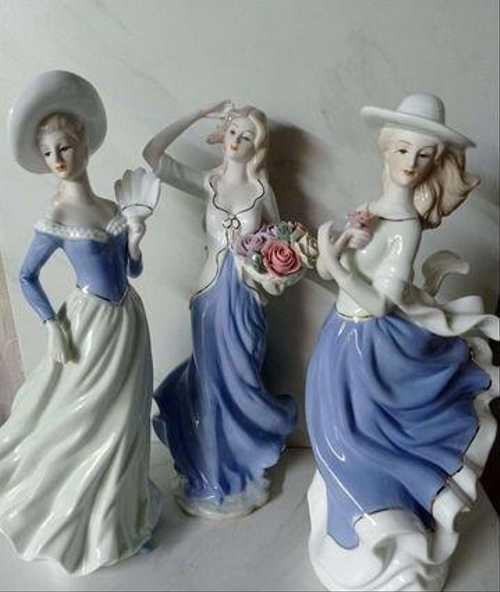 Фарфоровые статуэтки девушки