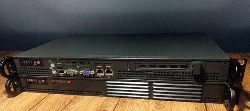 1U сервер Supermicro 502 (X7SPE) глубина 25 см