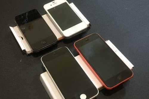 Два iPhone 5c и два 4g + lenovo s860