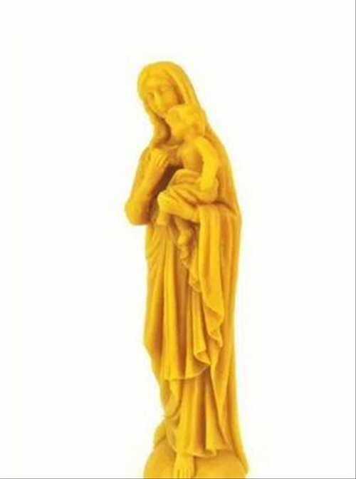 Свеча Богородица с младенцем стоящая интерьерная в