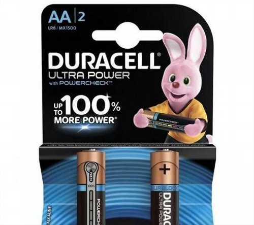 Батарейка Duracell ultra power LR6 AA BL2 Alkaline