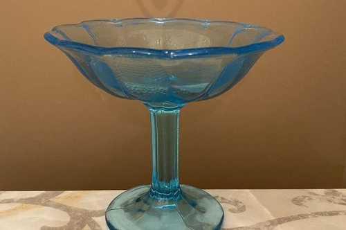 Антикварная ваза Купоросное стекло Мальцов 19 век