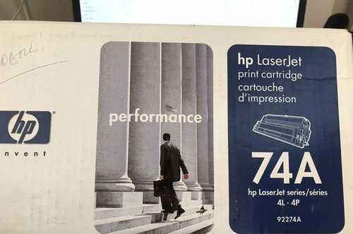 Картридж HP LaserJet 92274A, № 74A оригинальный