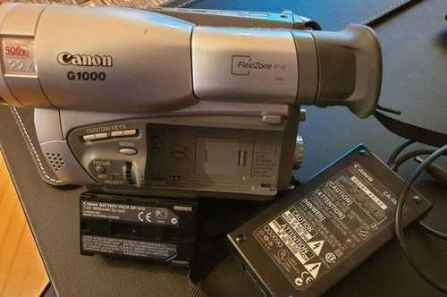 Видеокамера Canon G1000 с блоком и аккумулятором