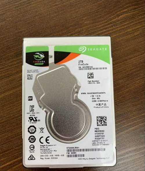 Жесткий диск sshd Seagate firecuda 2,5” 2TB