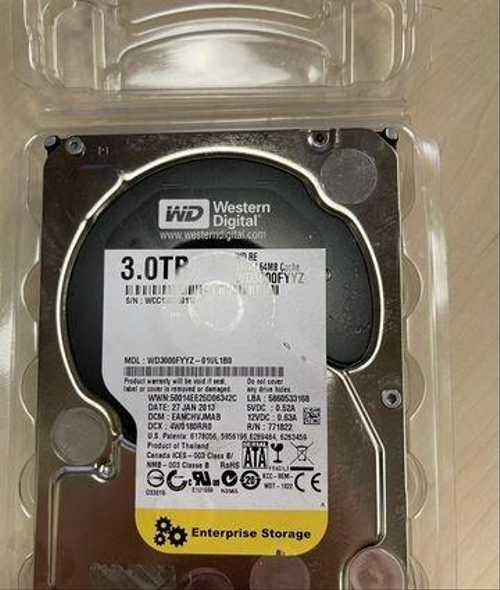 Жеский диск Hdd WD 3 tb