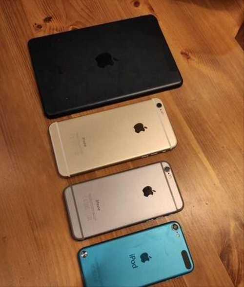 iPad mini 64 3g + iPhone 6plus 64 + iPhone 6 32 +