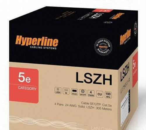 Hyperline sfutp4-C5E-S24-IN-lszh-GY-305 (305м)