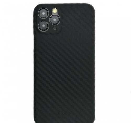 Чехол Air Carbon для iPhone 11 Pro чёрный карбон