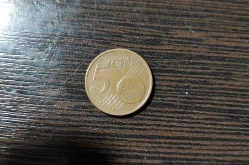 Монета 5 евроцентов 2008