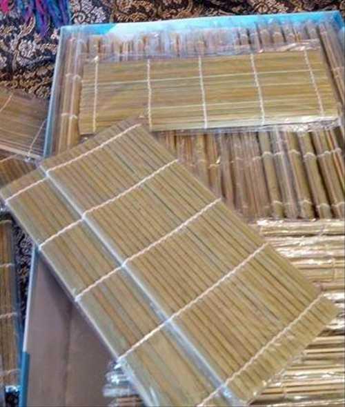 Коврик бамбуковый для роллов суши новый