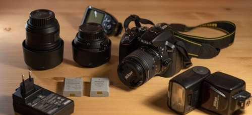 Nikon D5300, объектив Nikon 60mm, 50mm, вспышка