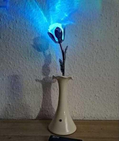 Ночник-светильник роза в вазе