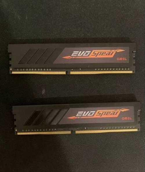 Оперативная память ddr4 16gb (8x2) Geil Evo Spear