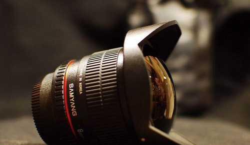 Объектив Samyang 8mm 1:3.5 (fisheye) Nikon