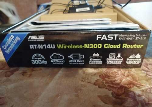 WiFi роутер (неисправный) asus RT-N14U