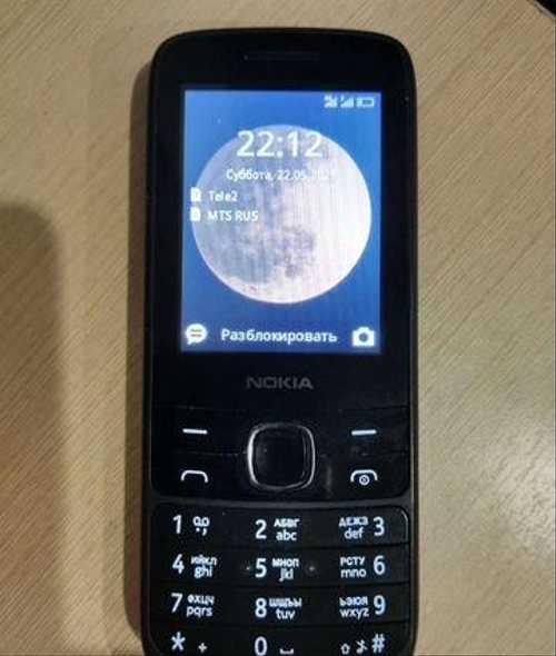Телефон Nokia 224 4G черный в хор.состоянии