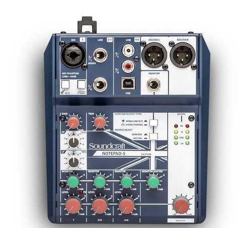 Аналоговый микшерный пульт Soundcraft Notepad-5