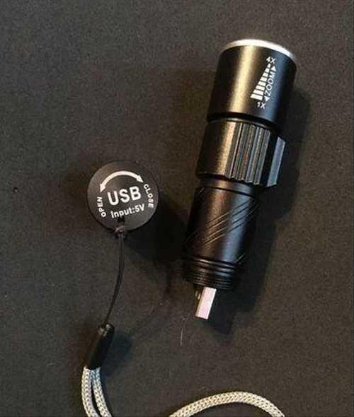 Фонарик светодиодный usb