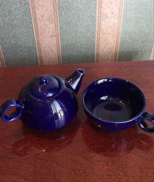 Заварочный чайник с чашкой