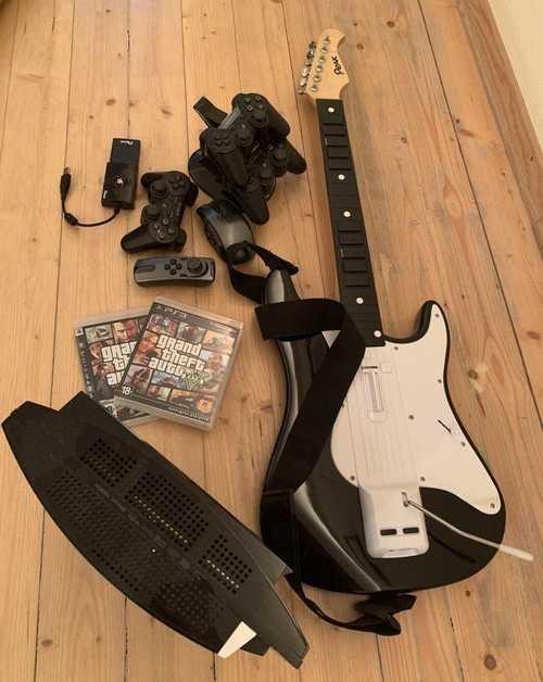 Playstation 3 Fat + Guitar Rock Band 2