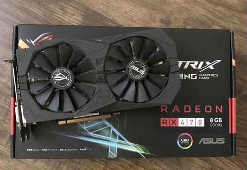 Видеокарта Asus Strix RX470 8Gb