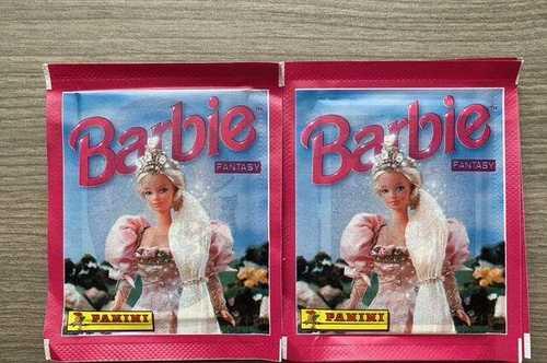 Пакетики с наклейками Barbie Fantasy Panini