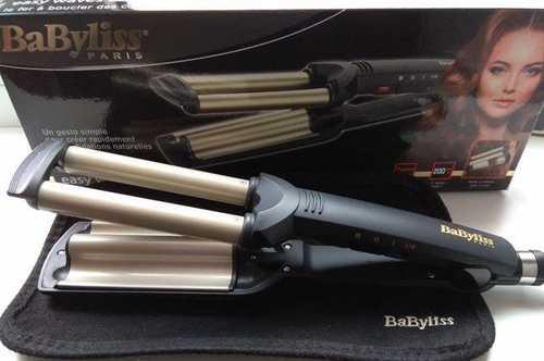 Тройная плойка BaByliss C260E для кудряшек