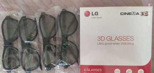 Стерео очки LG 3D 4шт