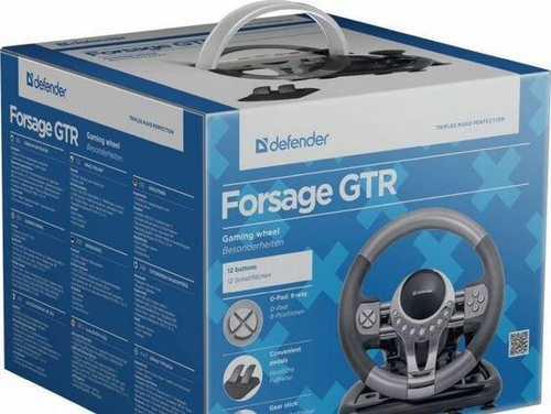 Игровой руль Defender Forsage GTR