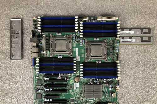 Комплект: MB-D Supermicro X9DRi-LN4F+2x2696v2+64GB