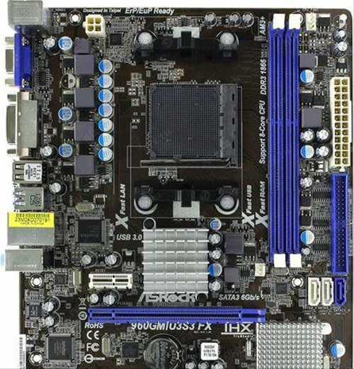 ASRock 960GM U3S3 FX AM3+ AMD 760G microatx 2DDR3