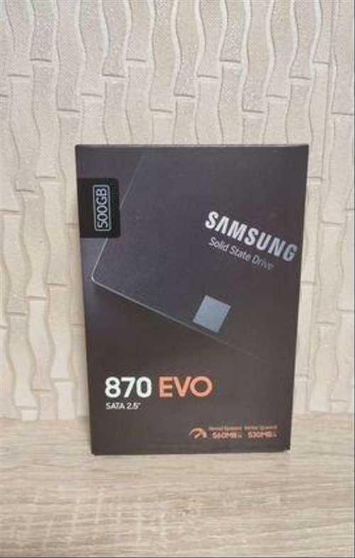 SSD диск samsung 2.5" 870 EVO 500 Гб SATA III V-na