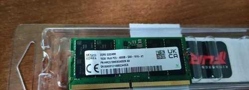 Озу sodimm Hynix 16гб 4800 мгц DDR 5