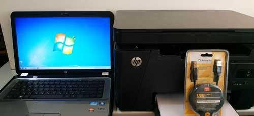 Ноутбук и мфу HP - комплект для учебы/работы