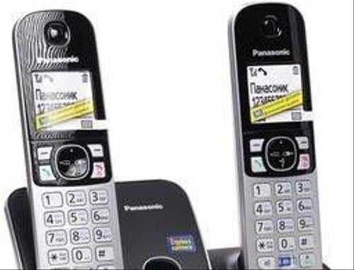 Телефон беспроводной (dect) Panasonic KX-TG6812RUB