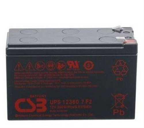 Батарея для ибп CSB UPS12360 7 F2 12В 7.5Ач