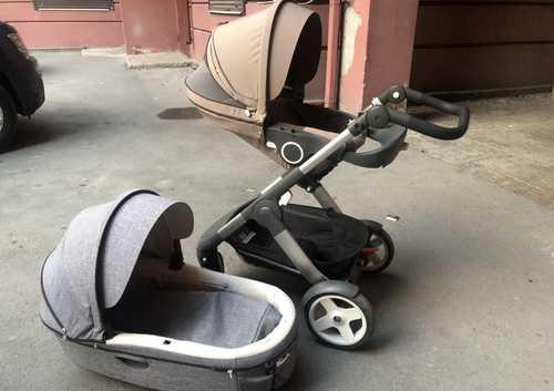 Коляска Stokke 3в1 прогулка, люлька б/у
