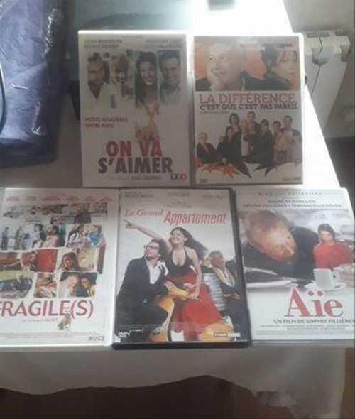Редкая коллекция DVD фильмов на французском языке