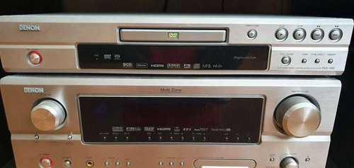 Denon ресивер AVR-2307 и проигрыватель DVD-1930