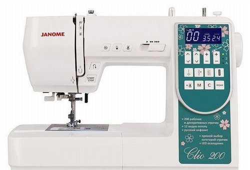 Новая компьютерная швейная машина Janome Clio 200
